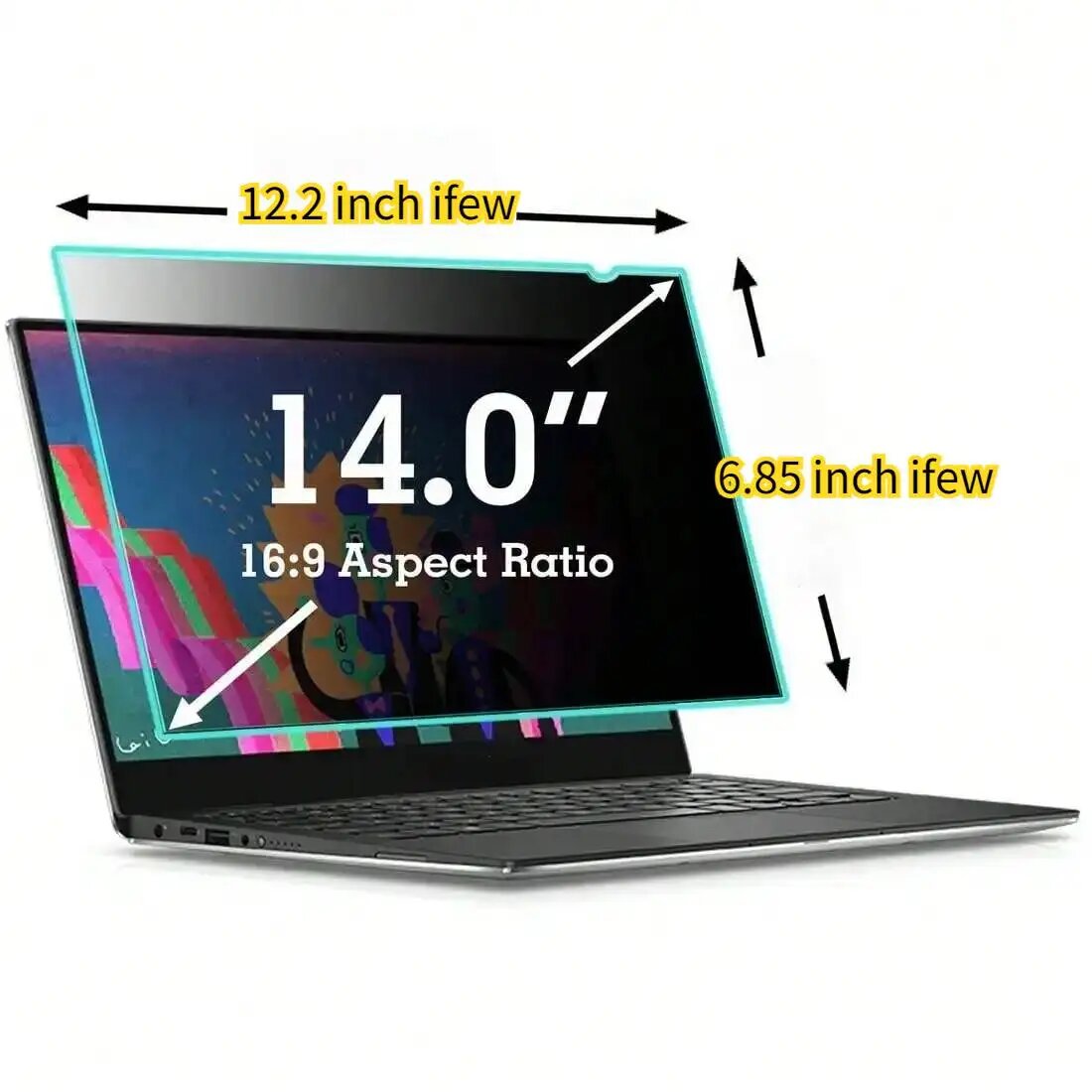 Фильтр конфиденциальности для экрана ifew 12.5-17.3 дюйма 14inch-12.2x6.85inch