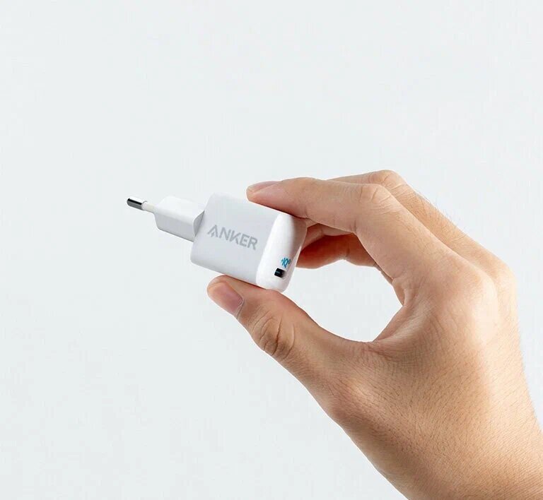Сетевое зарядное устройство Anker PowerPort 3 Nano 20W USB-C White белое A2633322
