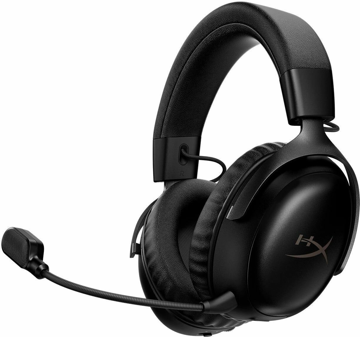 Гарнитура игровая HYPERX Cloud III S Wireless, для компьютера и игровых консолей, мониторные, беспроводные/Bluetooth/USB, черный [a59yzaa]