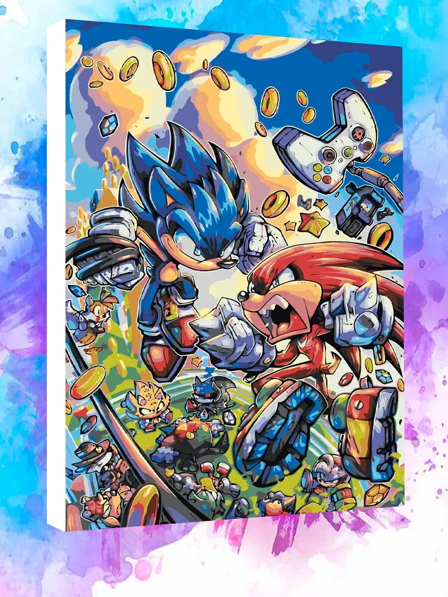 Картина по номерам Соник Sonic Игра
