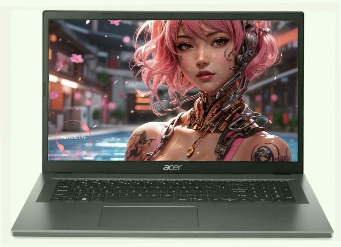 Ноутбук ACER Intеl Procеssor N100 3,4ГГц 4 17.3" 1920x1080 Intеl UHD Graphics Xе 24EUs