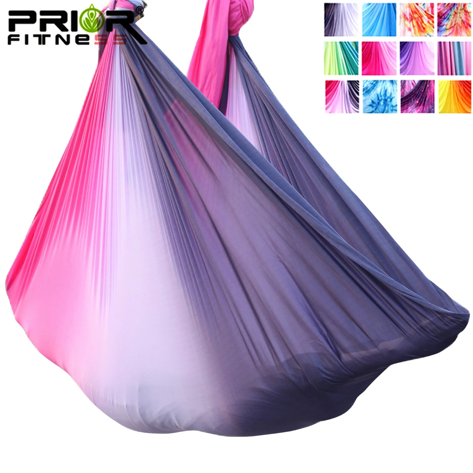 PRIOR FITNESS Гамак для аэройоги из нейлона 7 м Розовый, Lotus Fairy