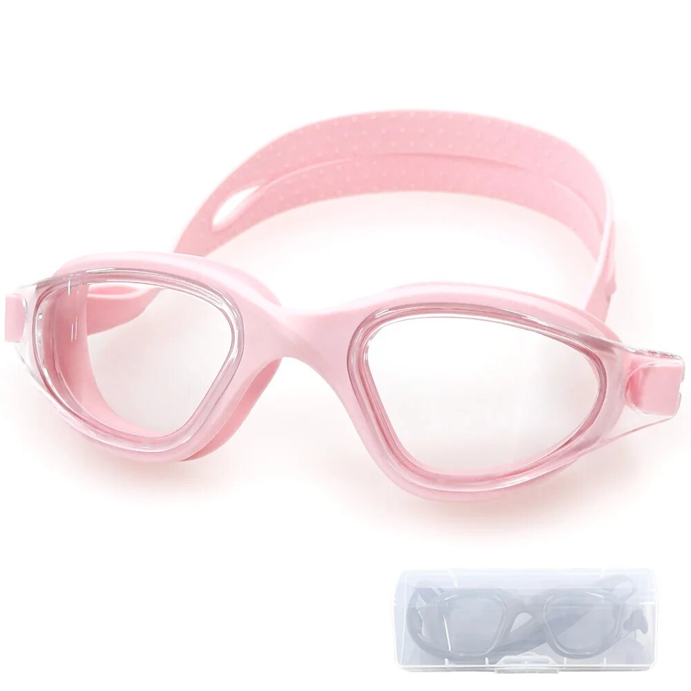 Розовые водонепроницаемые очки для плавания Clearpink