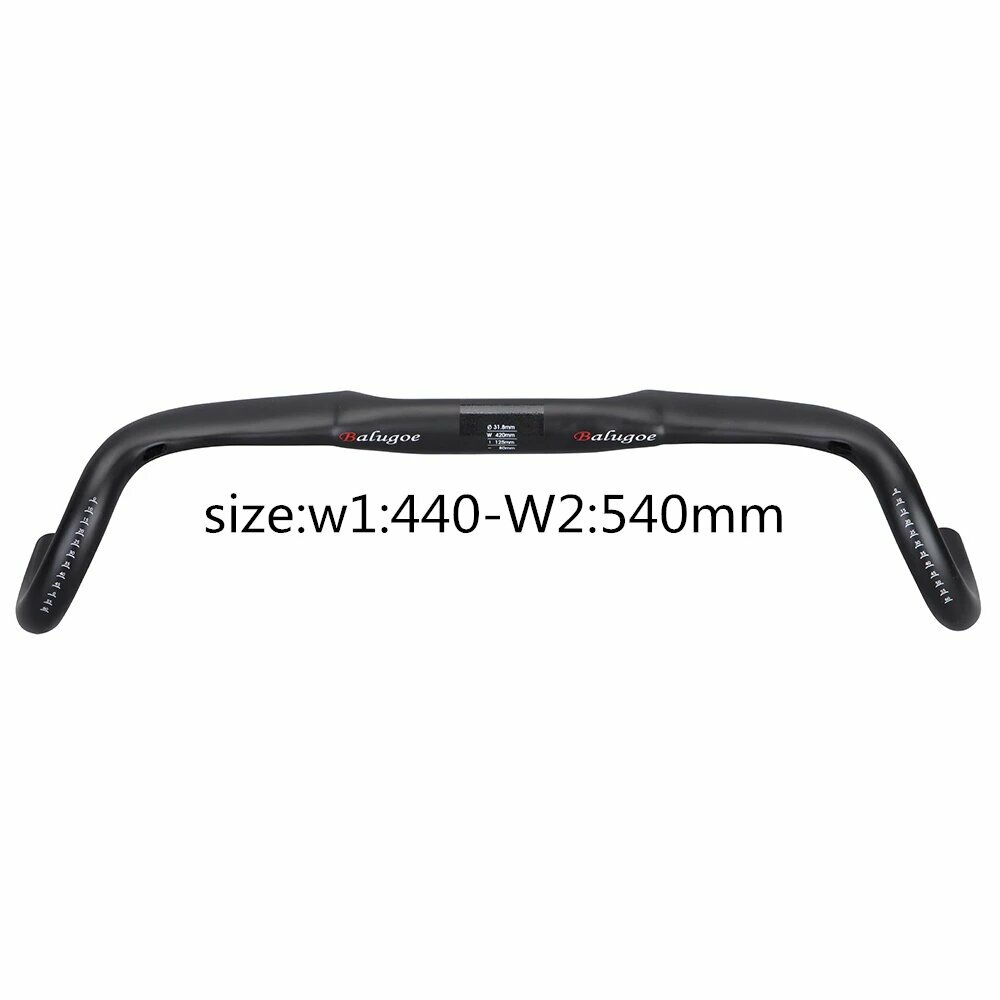 Бalugoe гравийный руль из углеродного волокна 25° 400/420/440 мм 440-540mm