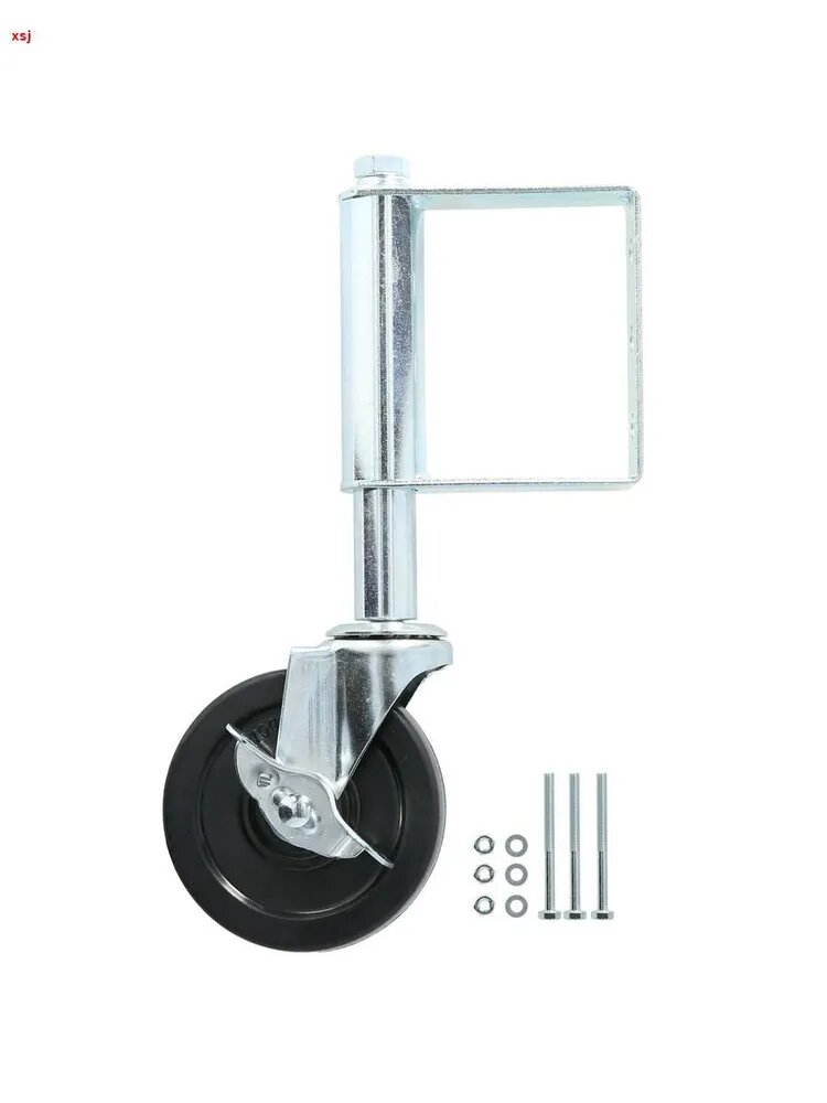 Колесо ворот с пружинным роликом, многофункциональное демпфирование, алюминий, 4 дюйма, грузоподъемность 75 кг (белый)