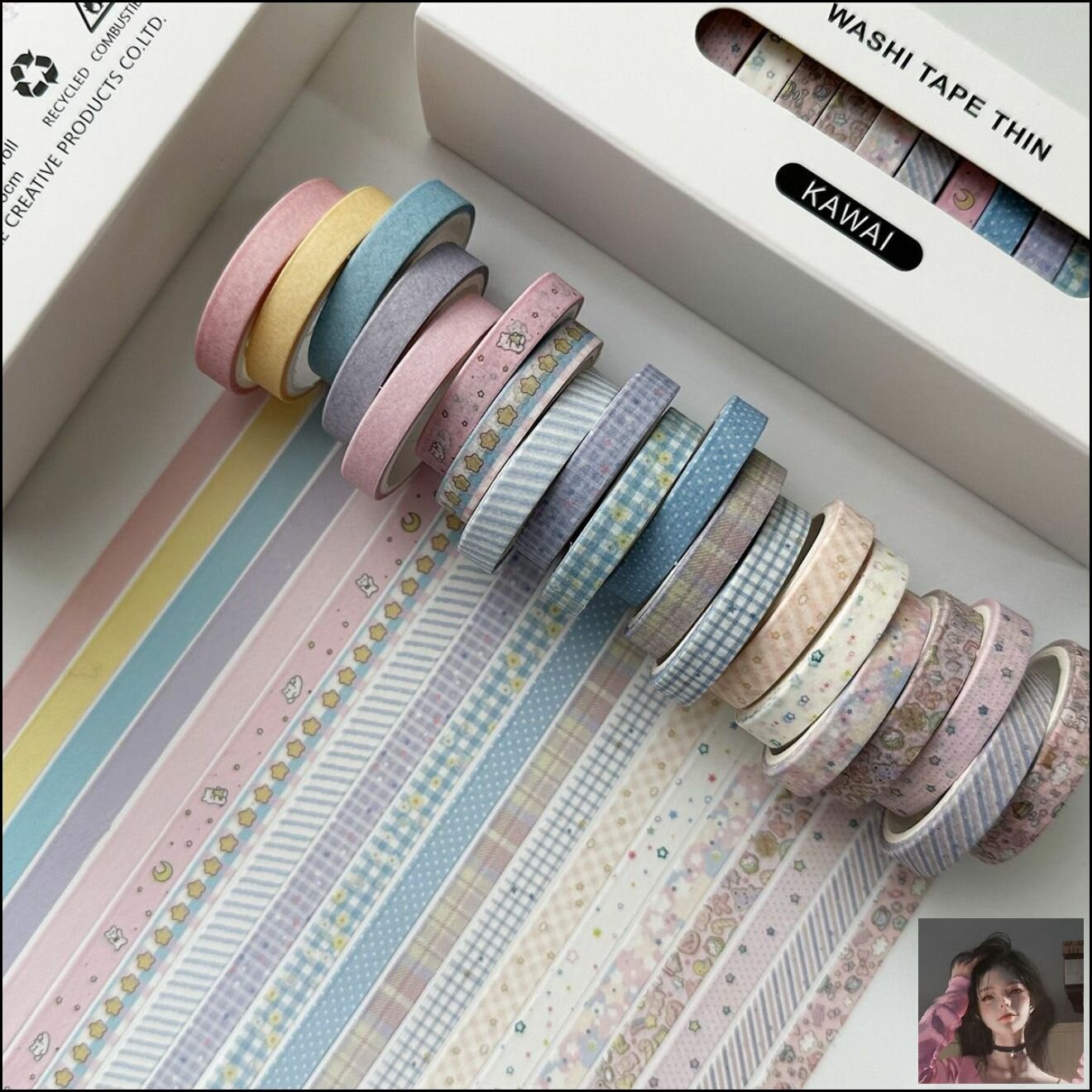 Клейкая лента декоративная Mr.paper, 20 томов, стиль ретро, для творчества и DIY, блокноты, открытки