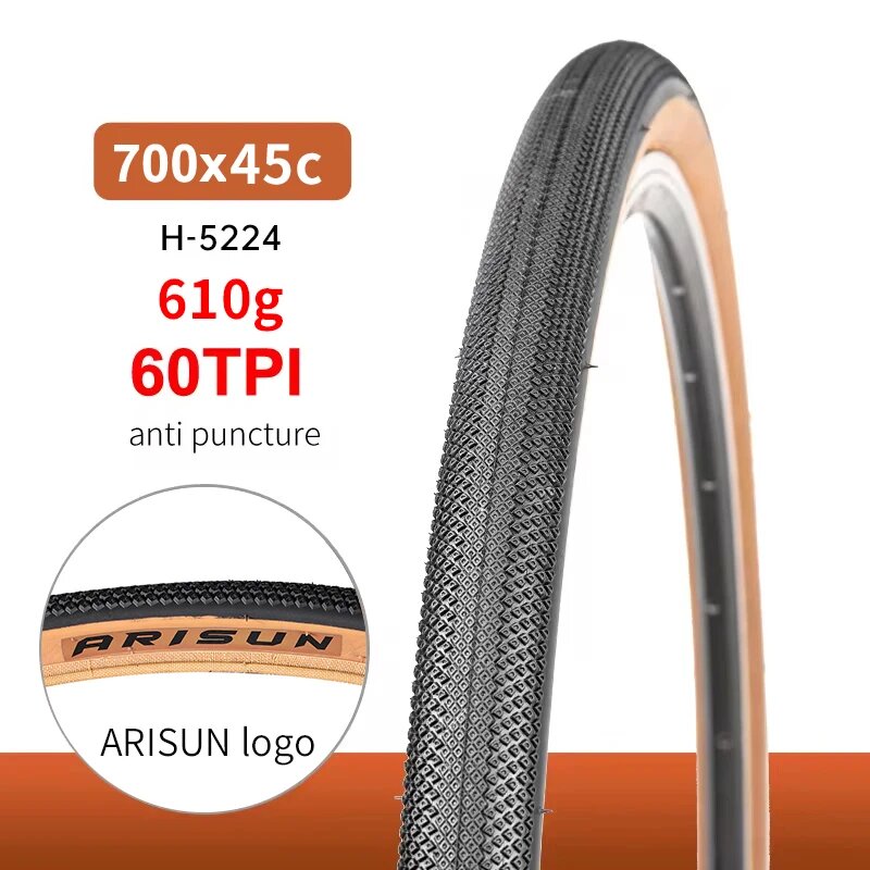 Велосипедные шины Chaoyang ARISUN 700C 700x25/28/35/40C Серый, AR 700x45C wire60TPI