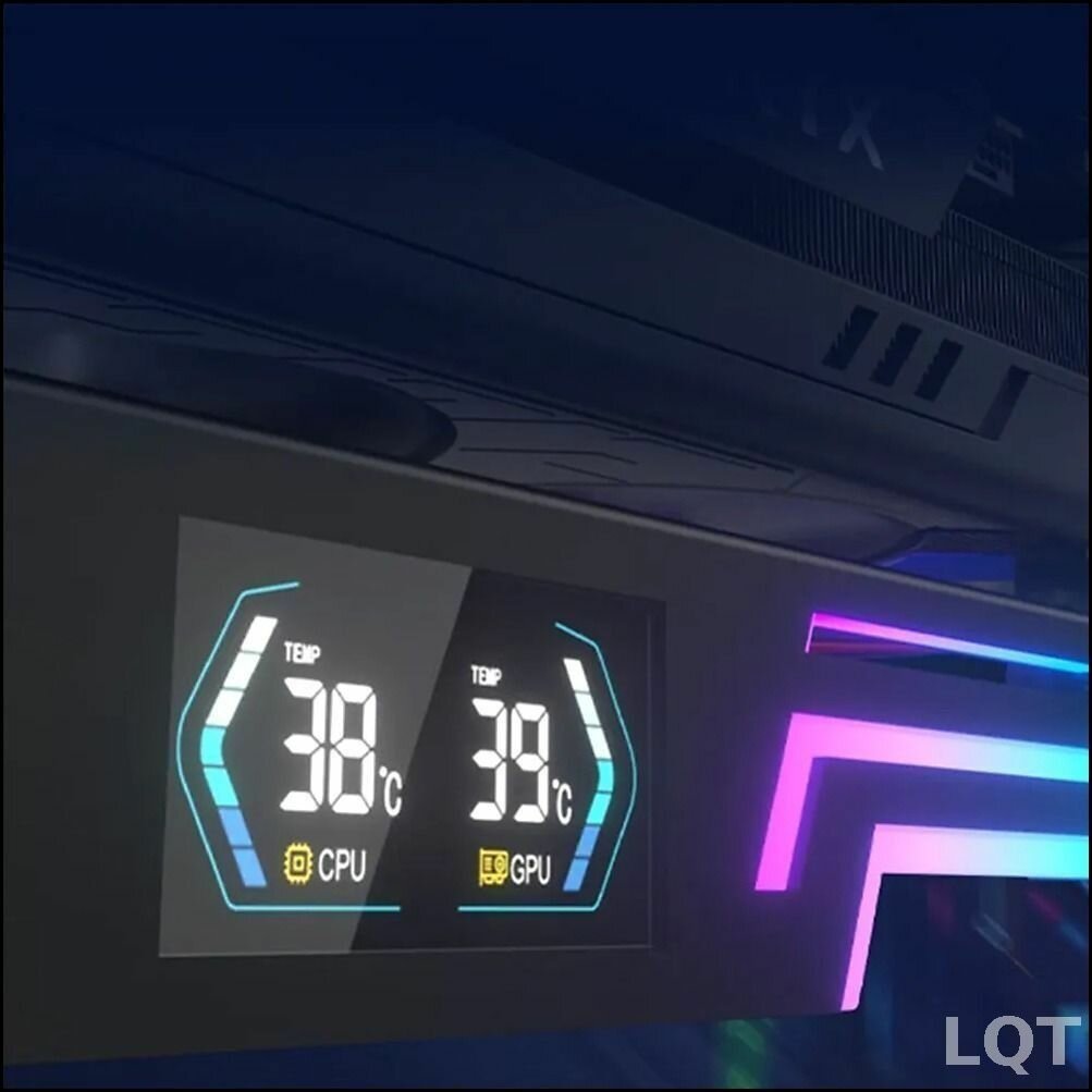 Держатель для видеокарты Z-X6 с дисплеем температуры, 5 В, 3 контакта, ARGB AURA SYNC, VGA, регулируемая высота