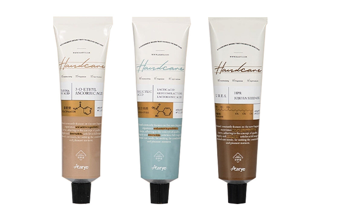 Крем для рук унисекс Aarye, 75г*3, с альфа-гидрокислоты, ароматным эфирным маслом и потпури