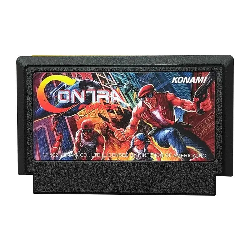 Contra Force - Игра 8-битный картридж Famicom - игровой картридж NES (8 bit, Английская версия)