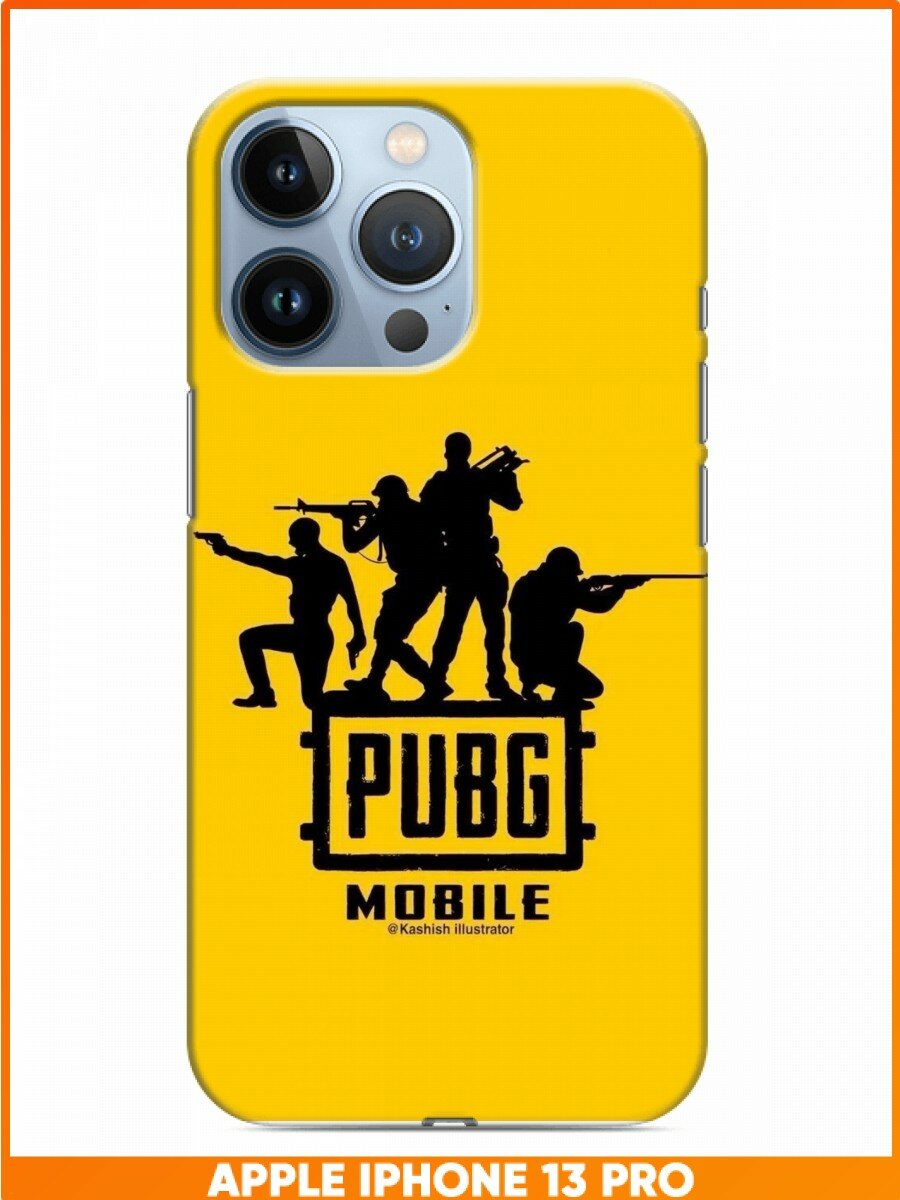 Чехол для Iphone 13 Pro с принтом Для мальчиков PUBG (Айфон 13 Про)