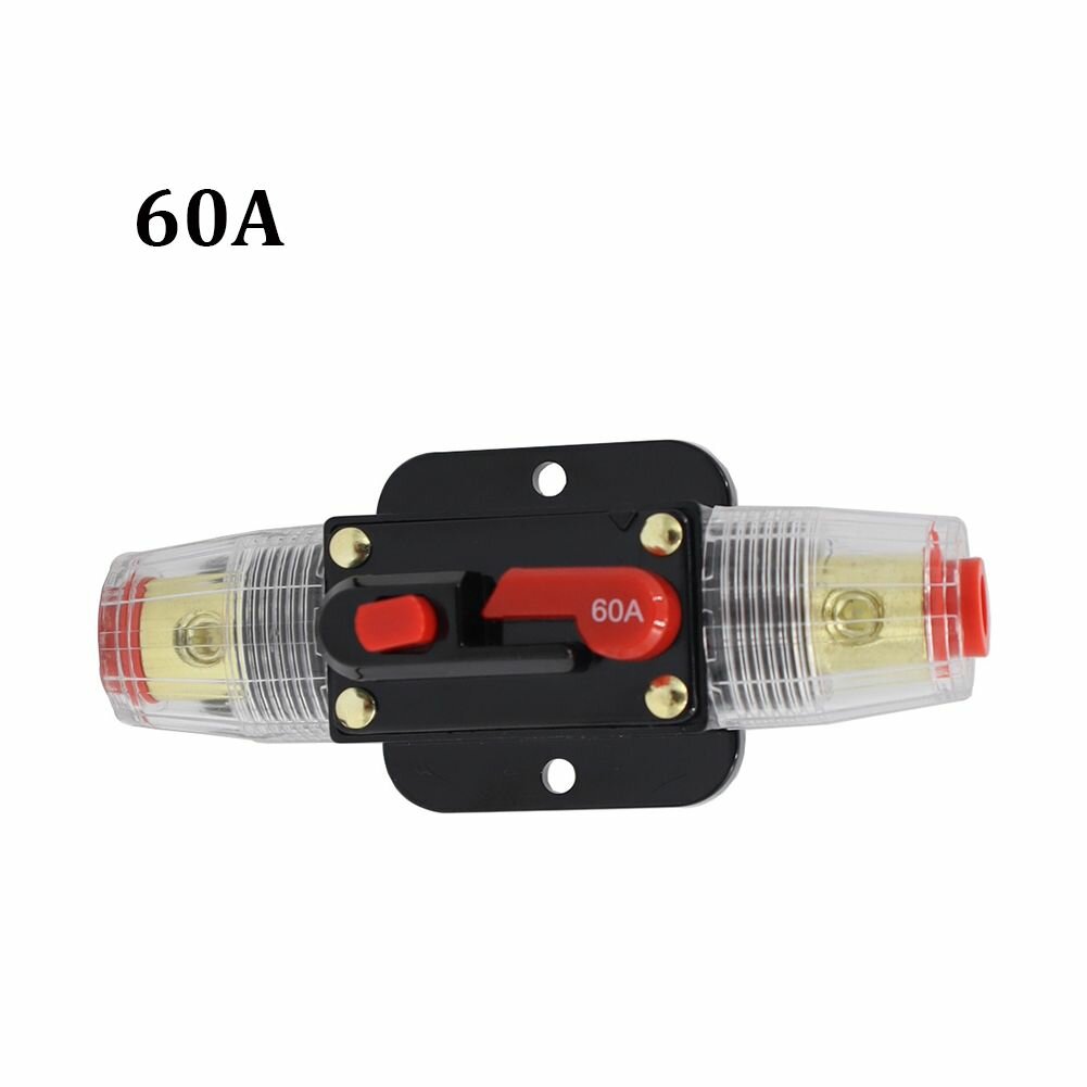 Автоматический восстанавливаемый предохранитель для автомобильной аудиосистемы, 60 А, 12 24 В постоянного тока