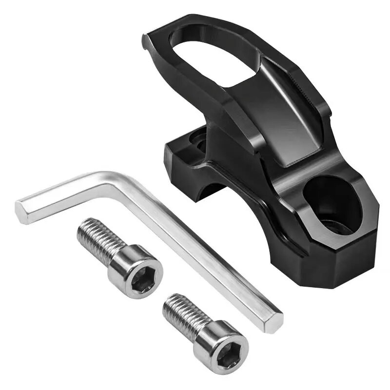 Универсальный мотоциклетный крючок для шлема, алюминиевое крепление, держатель для Черный, Black