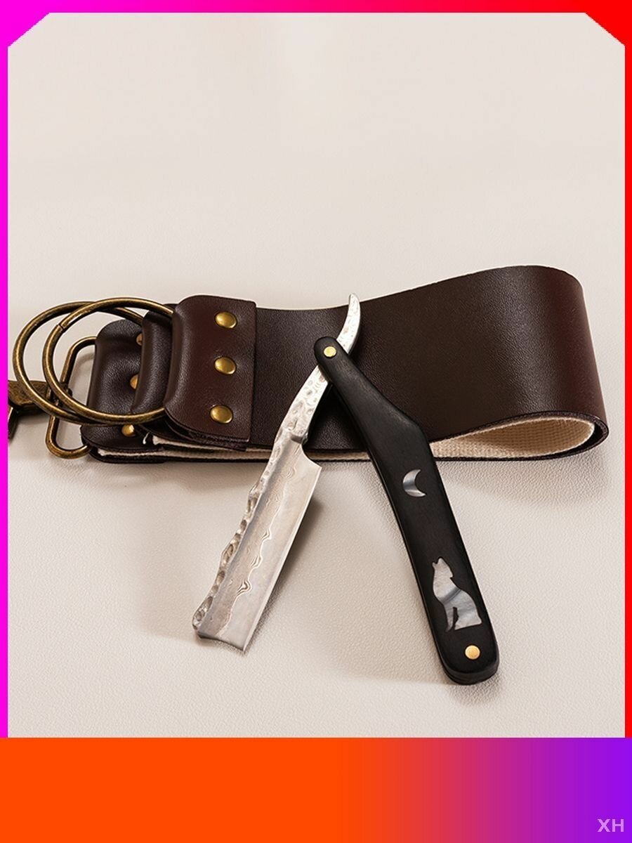 Эксклюзивная бритва из черной дамасской стали