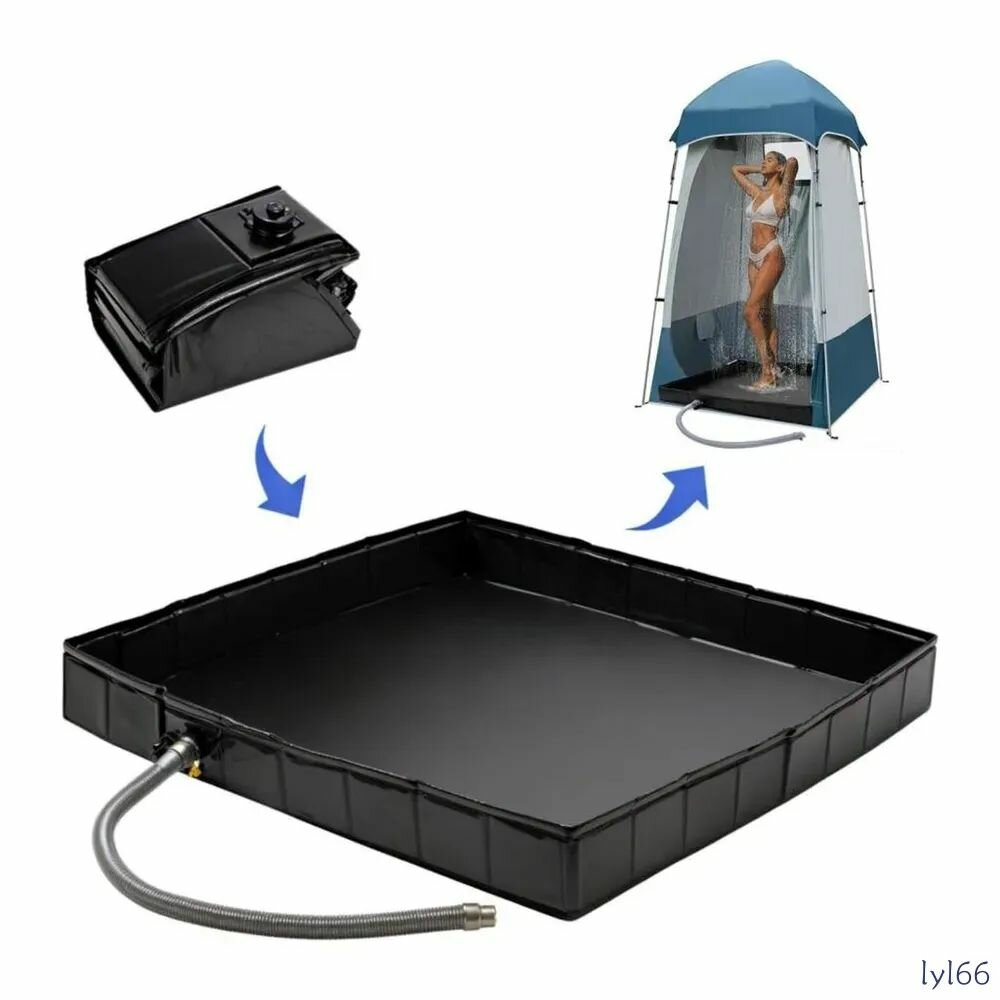 Портативная душевая кабина складной поддон для летнего душа на даче и в походе