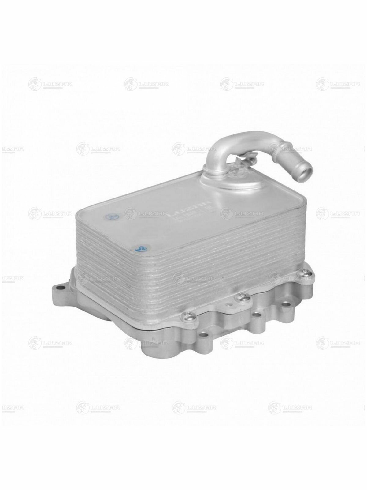 Радиатор масляный в сборе с фланцем для а/м VW Touareg; Audi A4, A6 / Фольксваген Туарег, Ауди A4, A6, LUZAR LOC1839