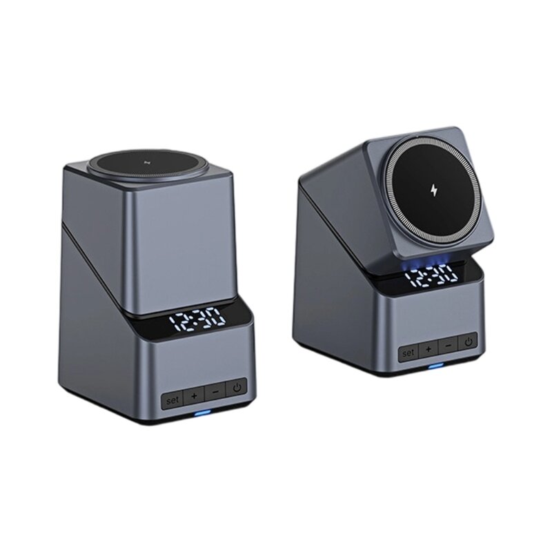 Беспроводной адаптер для часов 4 в 1, Интеллектуальный Сенсорный Автоматический Вращающийся Кронштейн, Подставка для зарядки мобильного телефона с Магнитным Притяжением, Практичный подарок с Фестивальной технологией Sensation