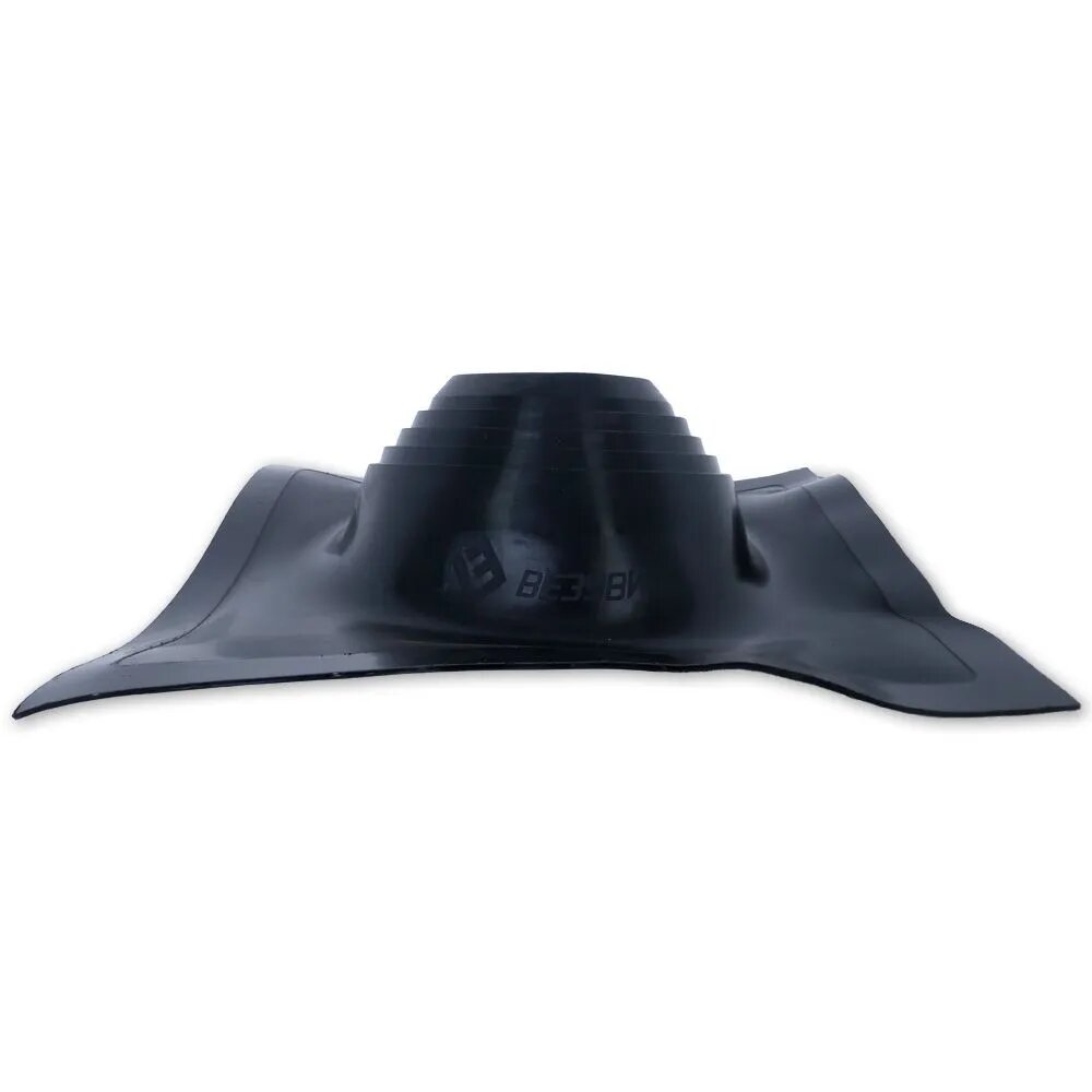 Кровельный проход "везувий" №17 (д.75-200мм, 455х455мм) угловой, силикон, Черный