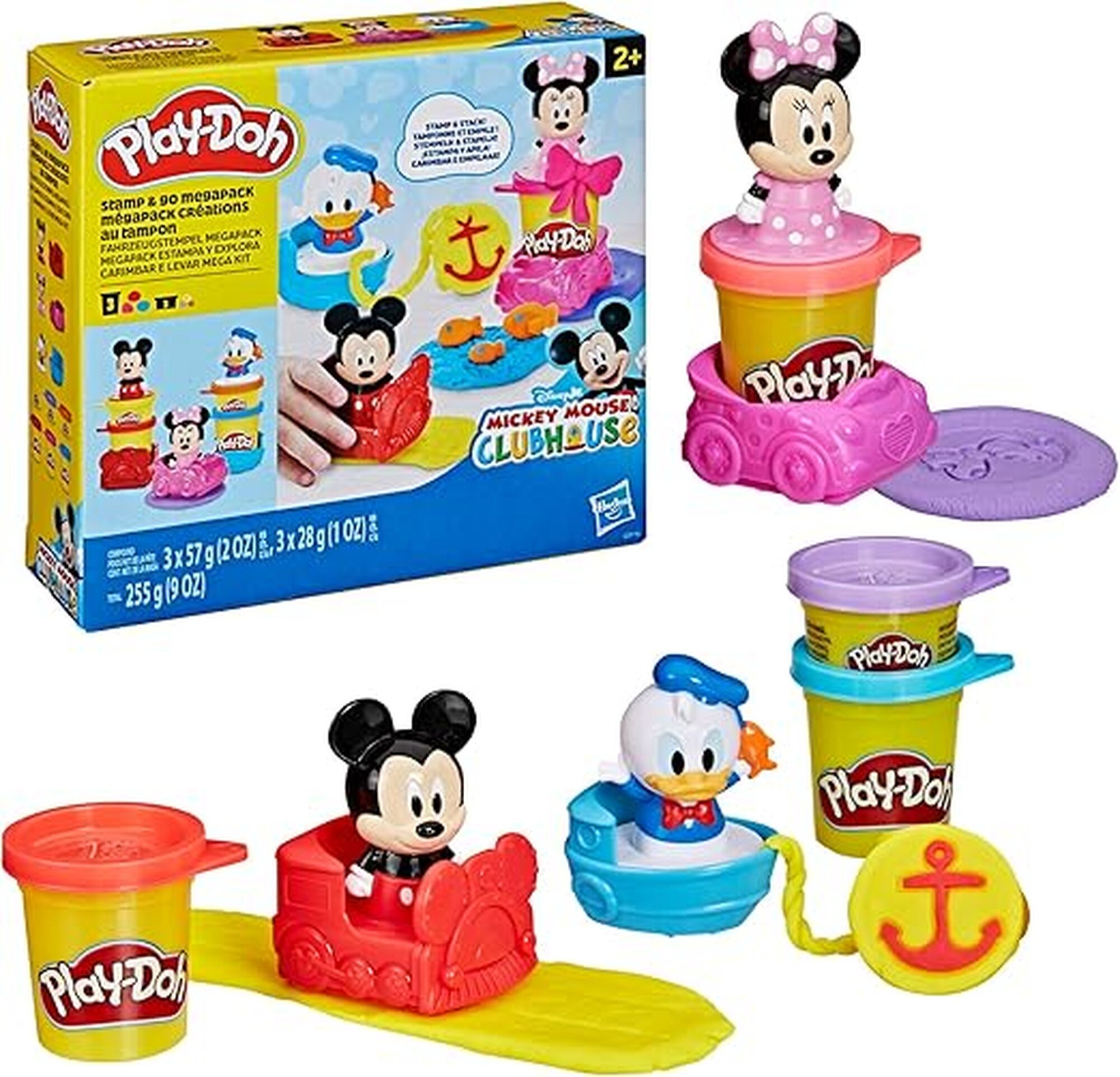 Игровой набор для лепки Play-Doh Disney JR - Набор "Штампуй и Играй", 12 предметов - Плей До G3110