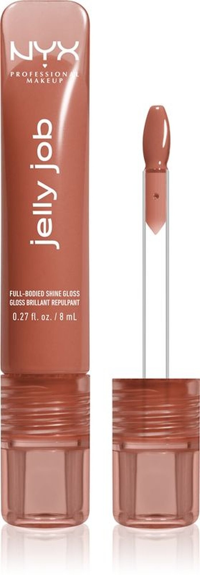 NYX Блестящий блеск для губ с эффектом придания объема Jelly Job 7,5 мл оттенок Toast N Jelly