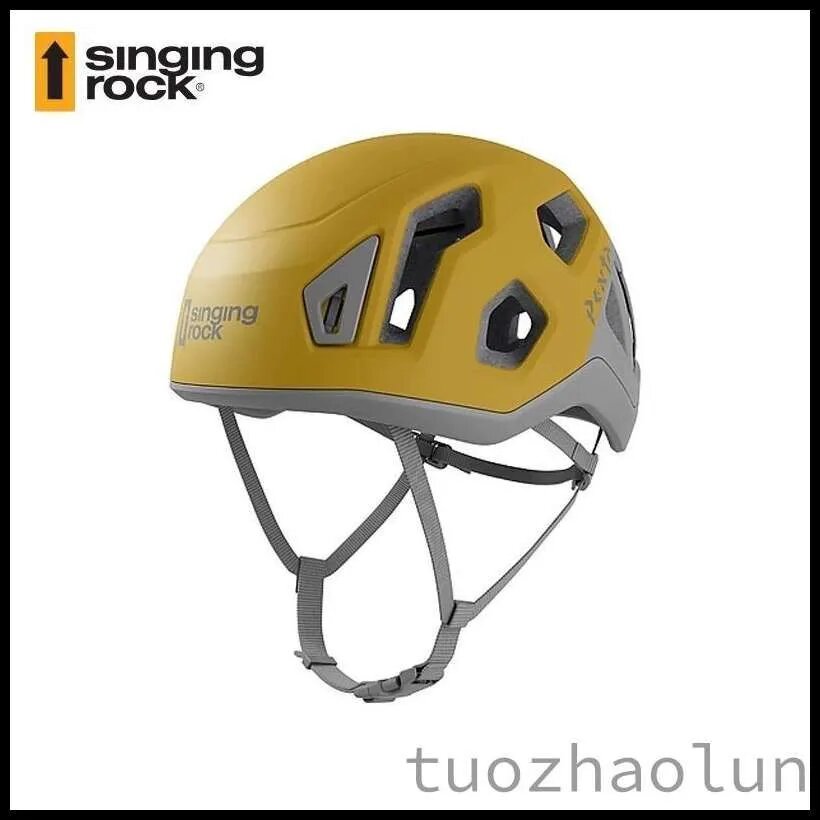 Каска альпинистская Singing Rock Penta 2.0 M/L золотистого цвета для скалолазания, ледолазания