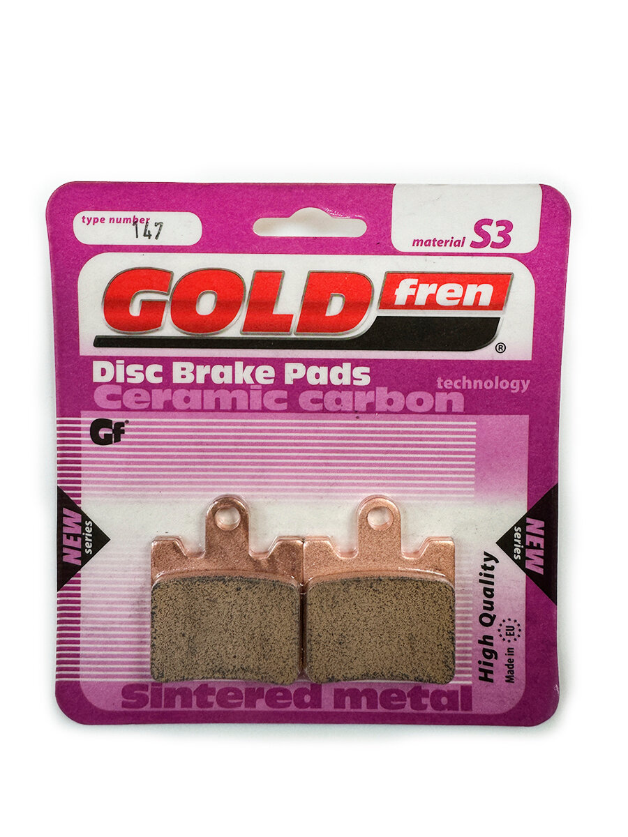 Колодки тормозные GOLDfren 147 S3 кросс TRW MCB147, MCB7, SBS 740, EBC FA 283, Ferodo FDB 2085 оригинал