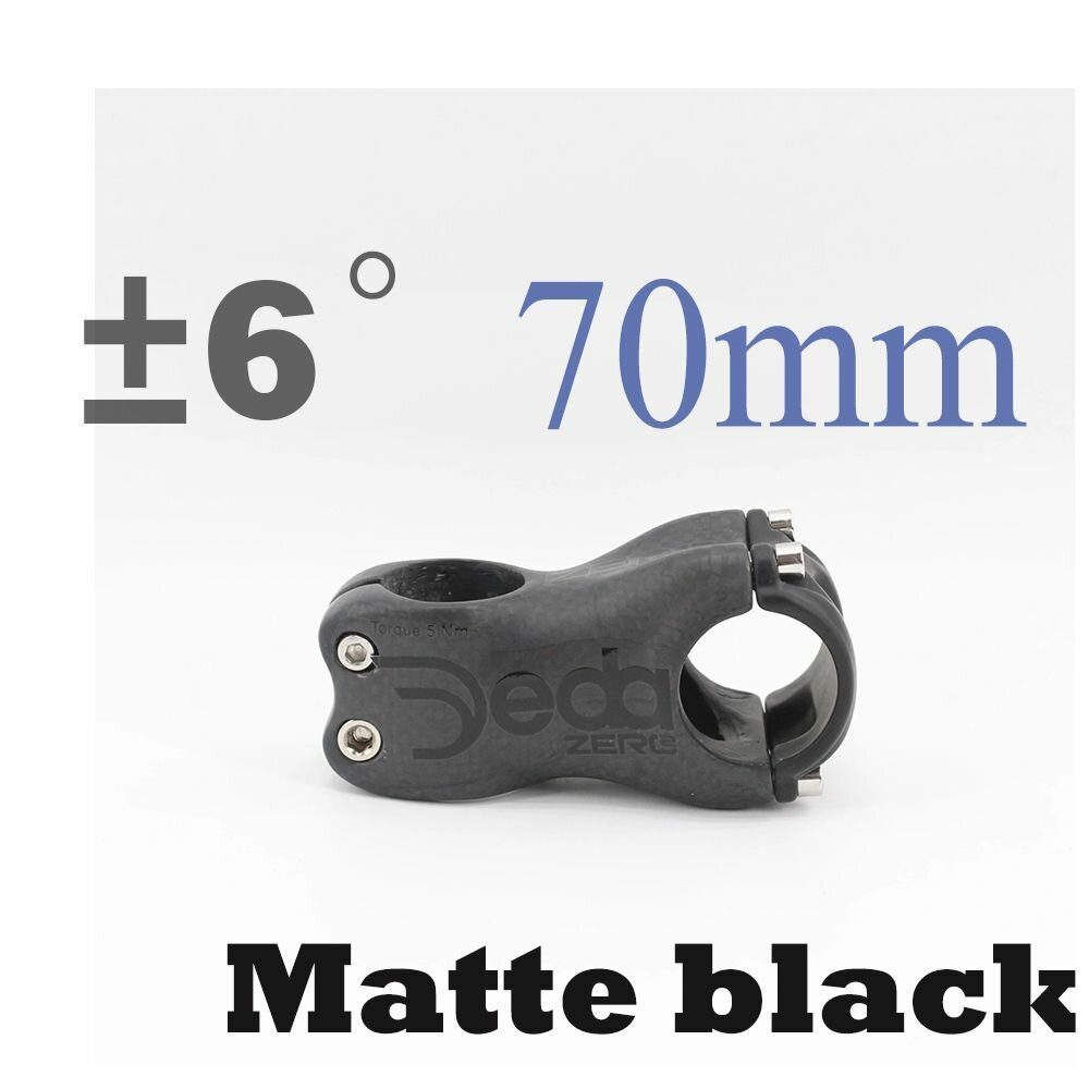 Полностью карбоновый вынос DEDA Zero 2 3k, глянцевый белый/матовый черный, вынос шоссейного/горного велосипеда, 6/17 градусов