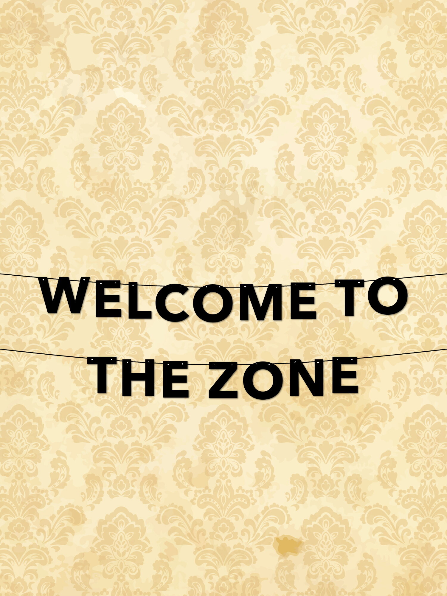 Декоративная гирлянда из букв 'Welcome to the Zone' для прихожей уютное украшение интерьера и праздничный декор