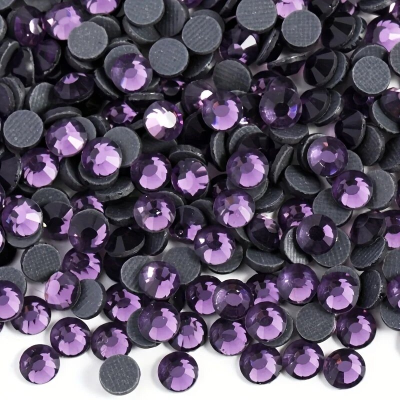 Стразы термоклеящиеся фиолетовые Tanzanite SS10-2.8мм 1440шт
