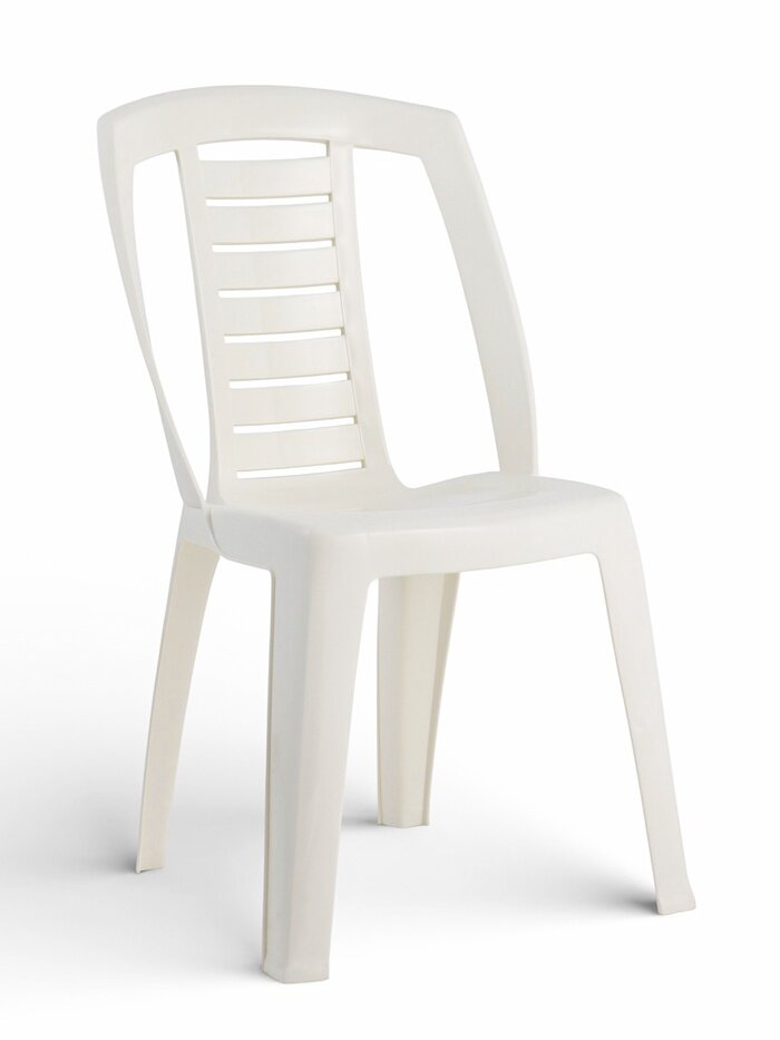 Стул садовый Decorona DeRiviera, 49.5×50×88 см, пластиковый, белый