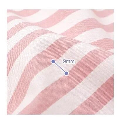 100% хлопковая клетчато-полосатая ткань 150CM X 150CM, 9mm stripe