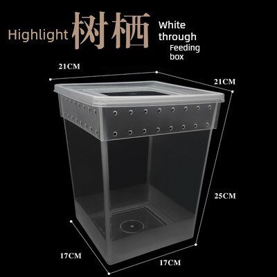 Высокопрозрачный террариум для рептилий (геконов, ящериц, рогатых лягушек), дышащий контейнер для разведения пауков и