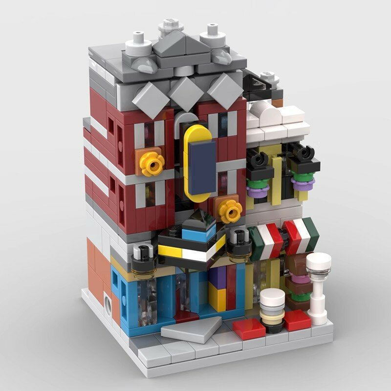 Строительные блоки MOC совместимы с игрушками для сборки мини-джаз-клуба Lego 131918