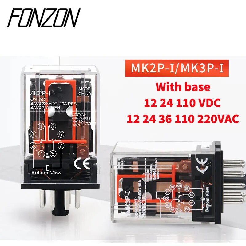 Электромагнитное реле MK2P/MK3P MK3P 11pin, AC220V
