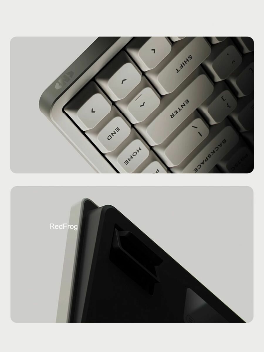 Клавиатура NuPhy Node 75, High Profile, Blush Max, Gray — фото 1