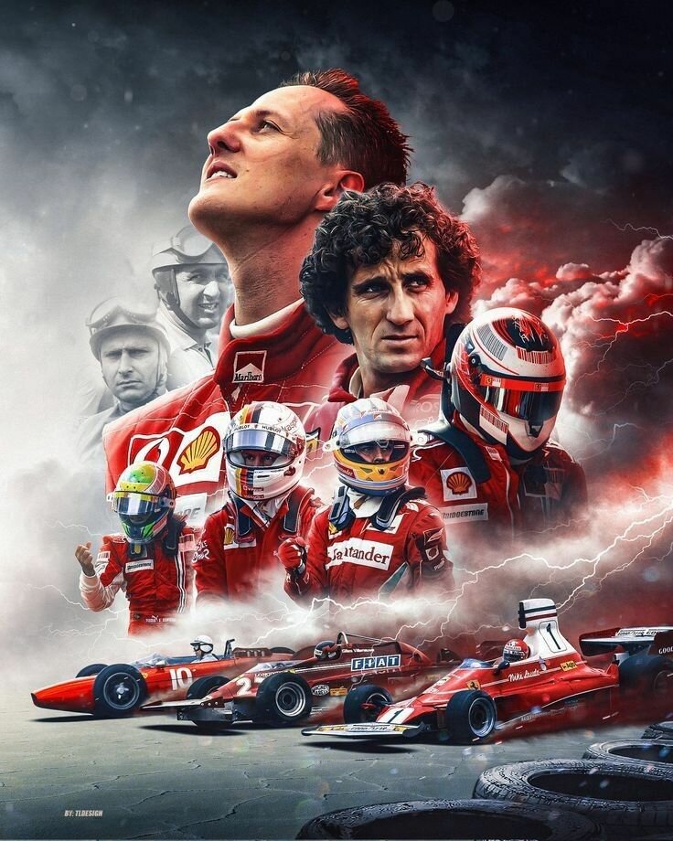 Алмазная Мозаика "Пилот Формулы-1 F1" 40х50 См Алмазная Вышивка / Картина Стразами Подарков / Украшения