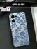 Чехол на Oppo A6 Pro / Оппо A6 Про с принтом Голубые вьющиеся цветочки, прозрачн...