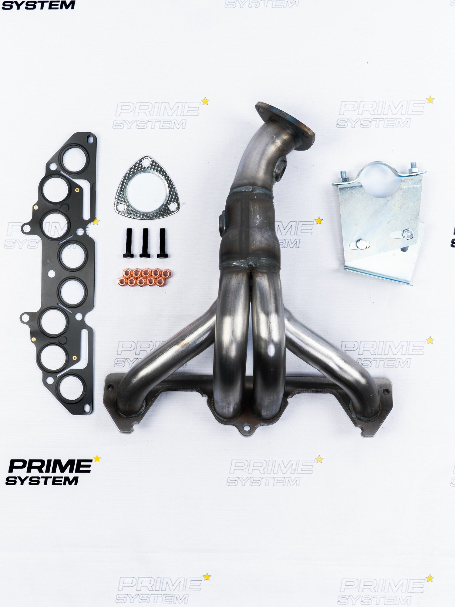 Выпускной коллектор паук 4-1 PRIME SYSTEM вставка замены катализатора 1.6l 8V под 2 датчика кислорода