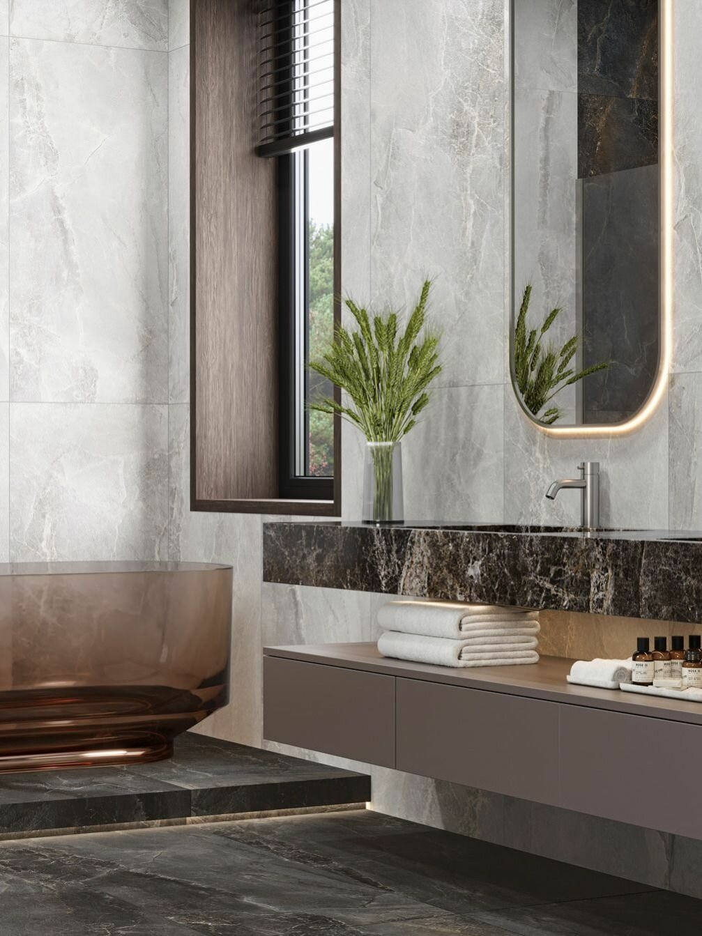 Delacora Инфинити светлый / Infinity Light D120255L Керамогранит лаппатированный 1200X600