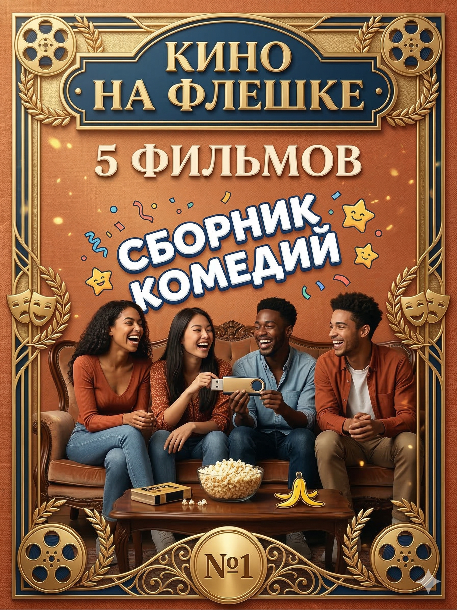 Сборник Комедий (4) Часть 1 на USB флешке с Type C