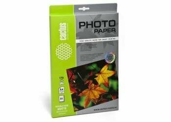 Фотобумага CACTUS A4, 170 г/м2, 50 л, матовая, матовая, для струйной печати (CS-MA417050DS)