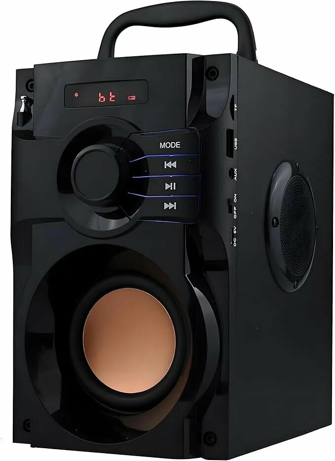 Блютус-колонка, портативная беспроводная колонка с подголосом и мощным басом