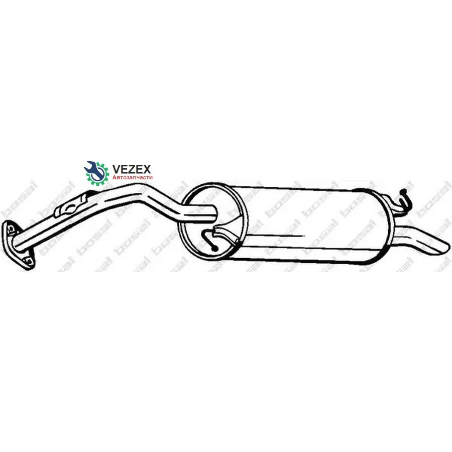 BOSAL 279-423 Глушитель (задняя часть)