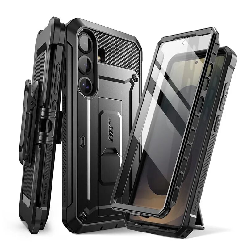 Противоударный чехол SUPCASE UB Pro для Samsung Galaxy S25 FE с встроенной защитой экрана, креплением на ремень и подставкой