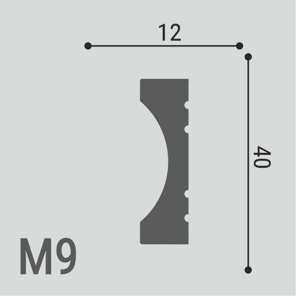 Молдинг XPS POLYMER М 9 — фото 1