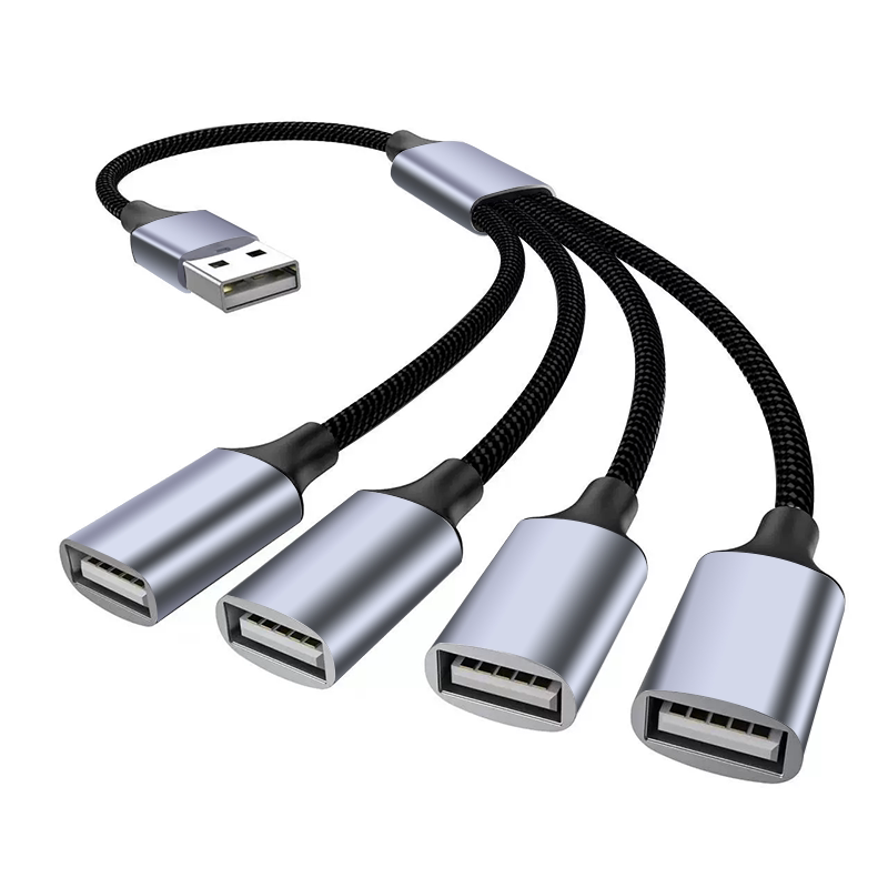 1 м USB-разветвитель на 4 порта с зарядкой, передачей данных и функцией OTG с высокой скоростью