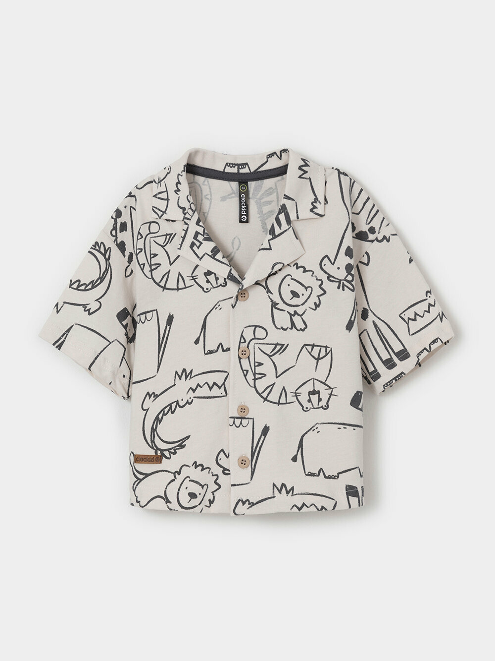 Рубашка хлопковая рубашка с коротким рукавом для мальчика