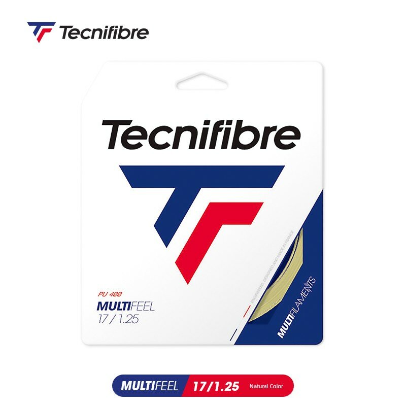 Tecnifibre MULTI 17 Нейлоновая теннисная струна 1.25 мм Натуральный - Профессиональная мягкая струна для ракеток