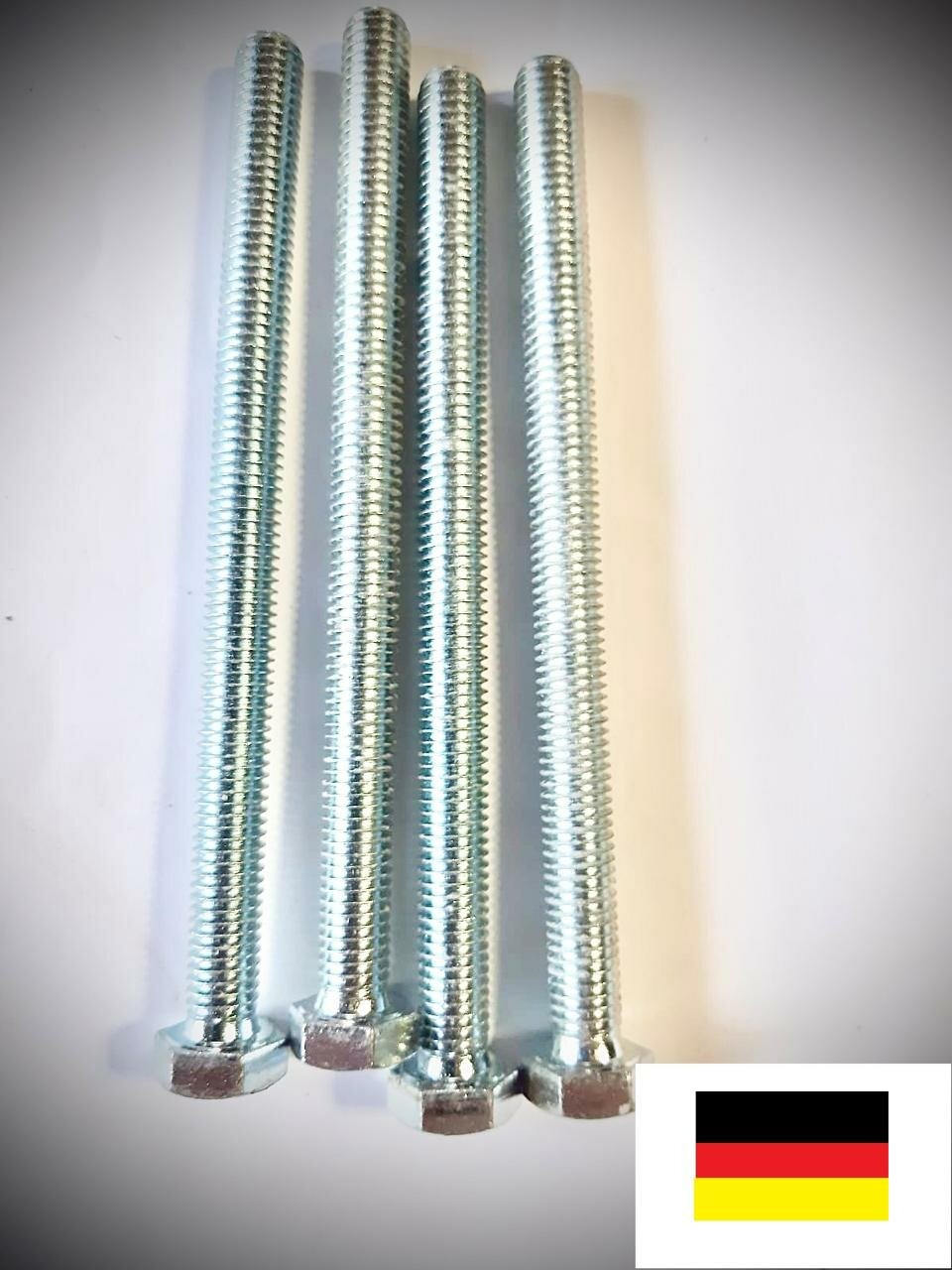 Болт DIN 933 М24х80, оц. сталь 8.8. Wurth Германия. 10 шт.