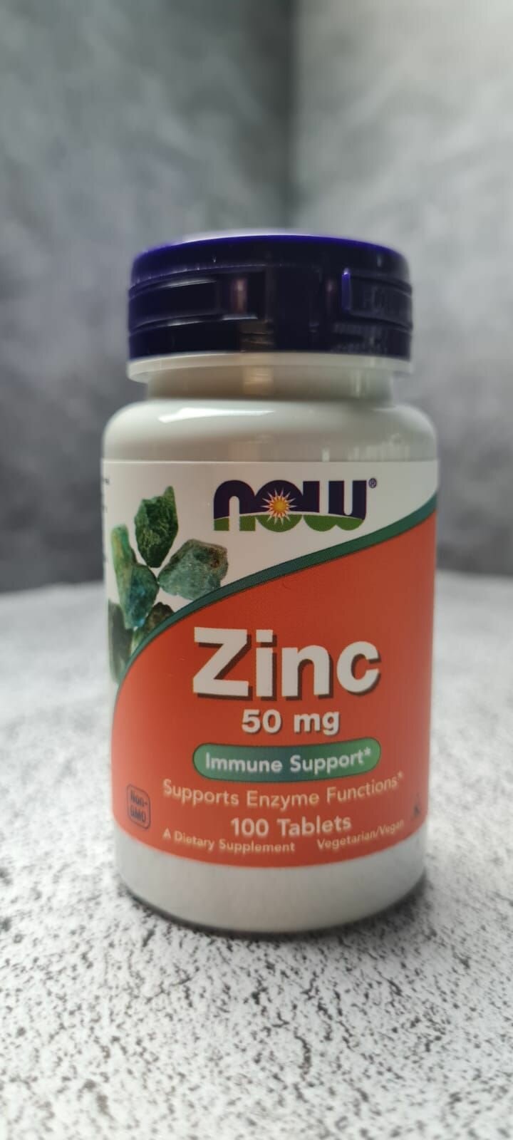 Now Foods Zinc Gluconate 50 mg 100 tablets, Нау Цинк Глюконат 50 мг 100 таблеток